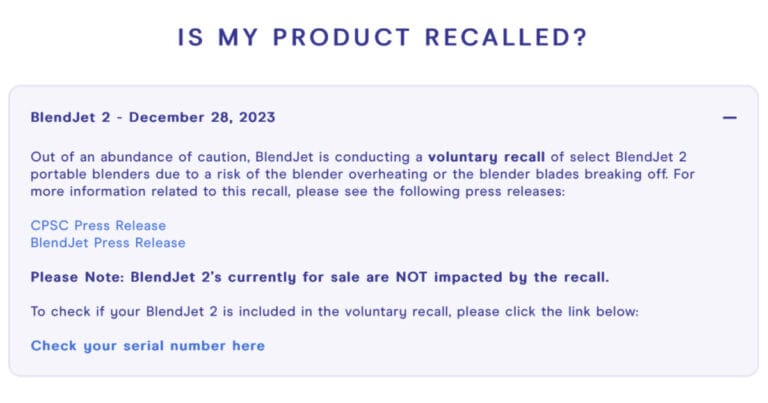 BlendJet Blender Recall: What You Need to Know Make Drinks