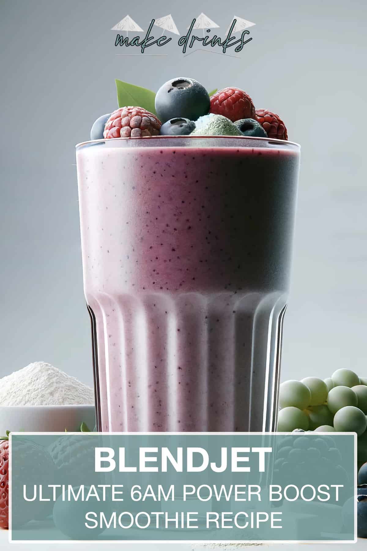BlendJet Ultimate 6AM Power Boost Smoothie - Make Drinks