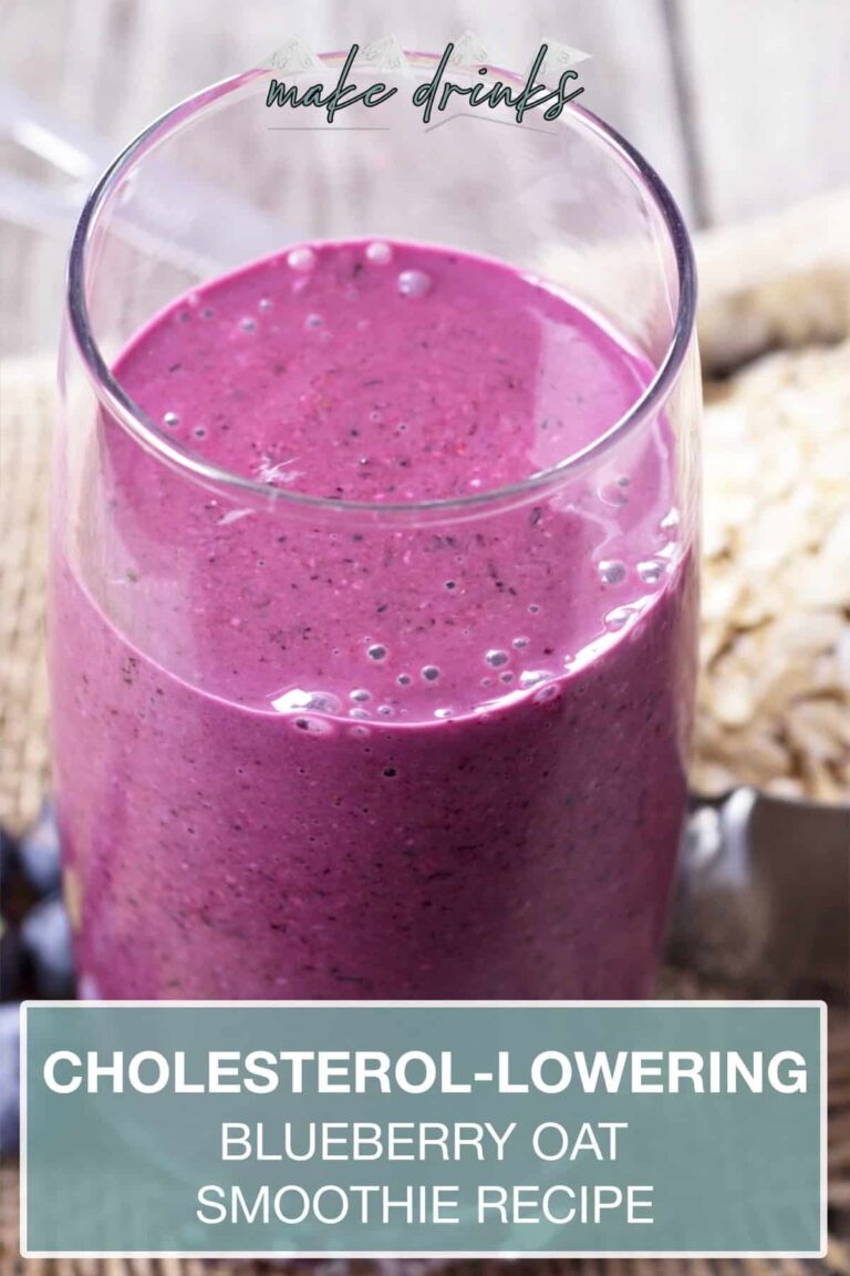 Cholesterol-Lowering Blueberry Oat Smoothie - Make Drinks
